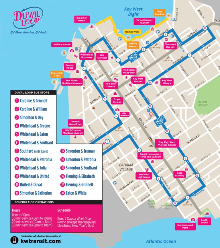 Free Duval Loop Bus - Open Key West