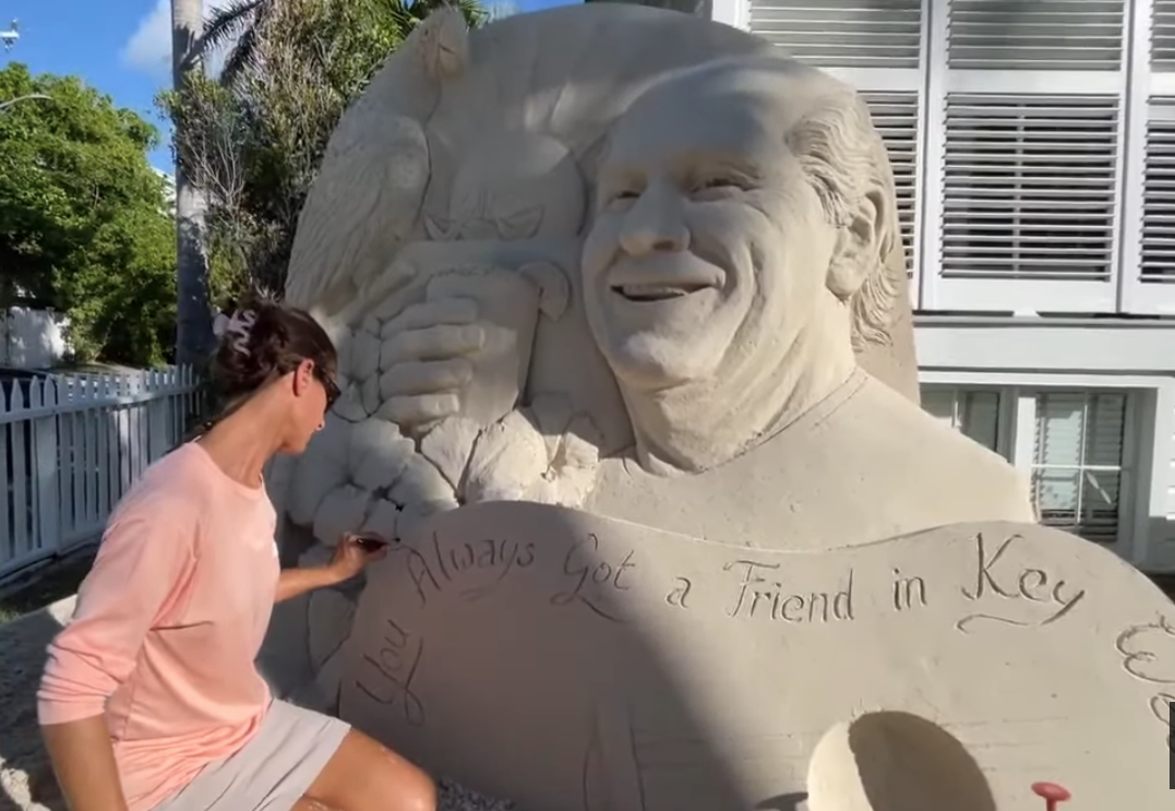 Sand sculptor inspired by Jimmy Buffett’s Key West influence - Open Key ...